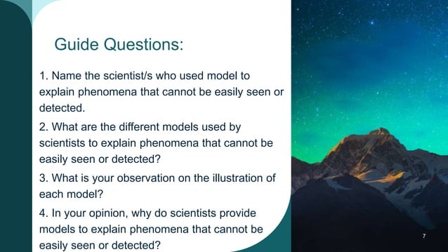 matatag curriculum_use of models_sci 7.pptx | Chemistry | Science