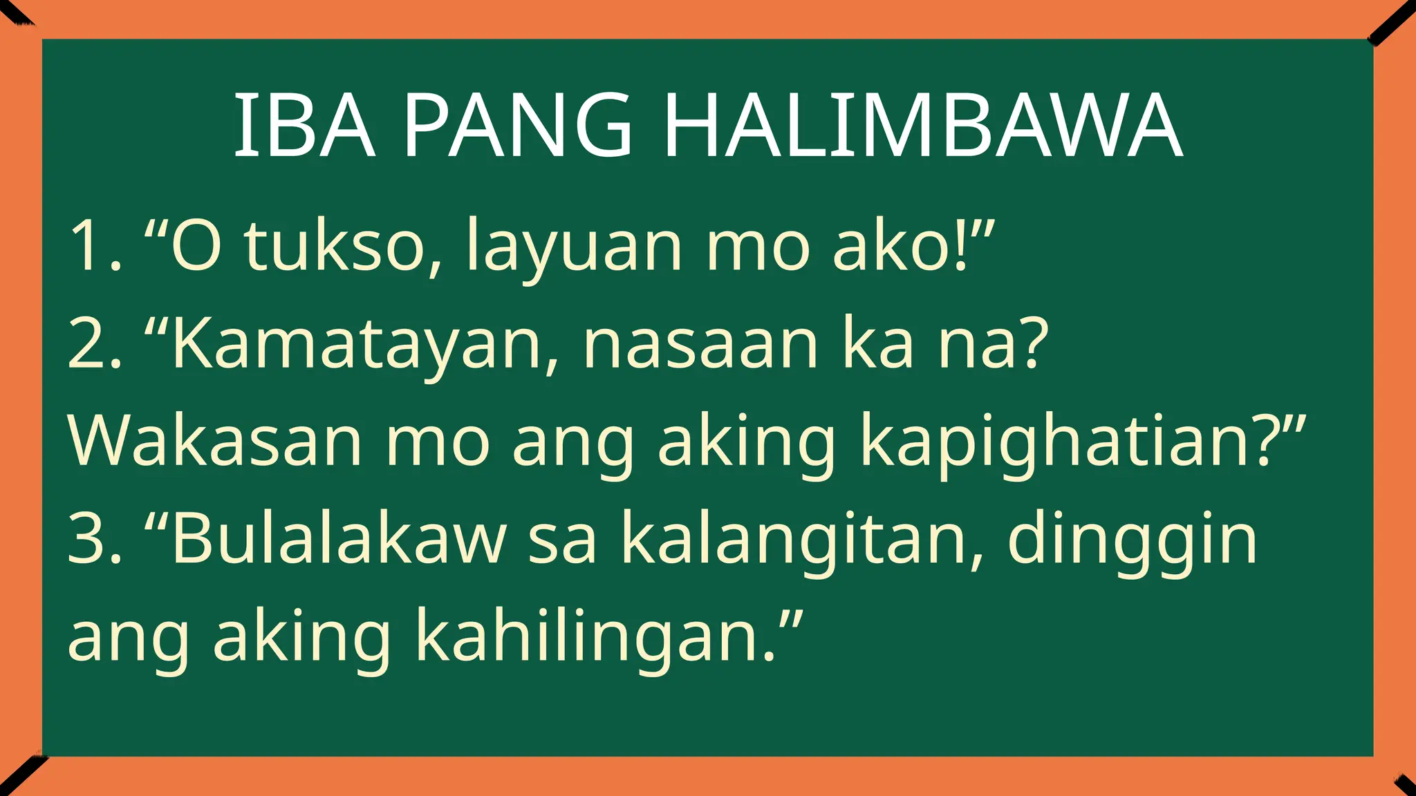 Ang Mga Matatalinhagang Pananalita (Filipino) | PPTX