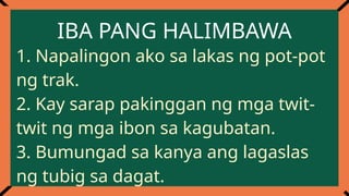 Ang Mga Matatalinhagang Pananalita (Filipino) | PPTX