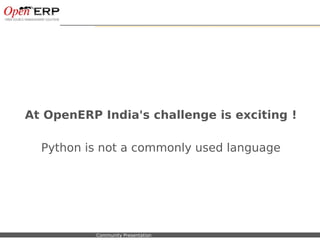 OpenERP - Offshore with OpenERP | PPT