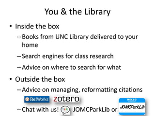 MATC New Student Library Presentation | PPTX