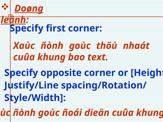 Ve Mat cat trong phan mem autocad- TEXT.ppt