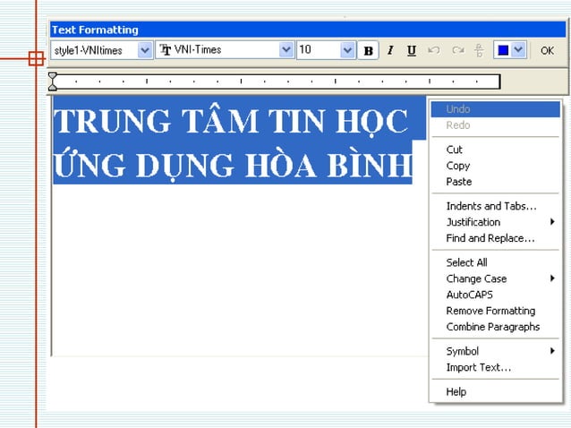 Ve Mat cat trong phan mem autocad- TEXT.ppt