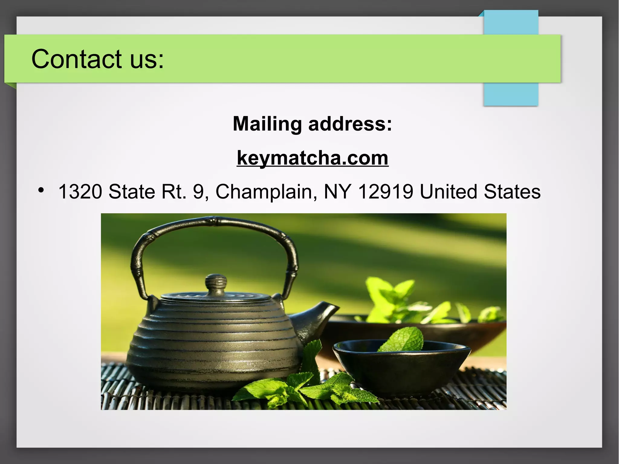 Matcha green tea | PPT