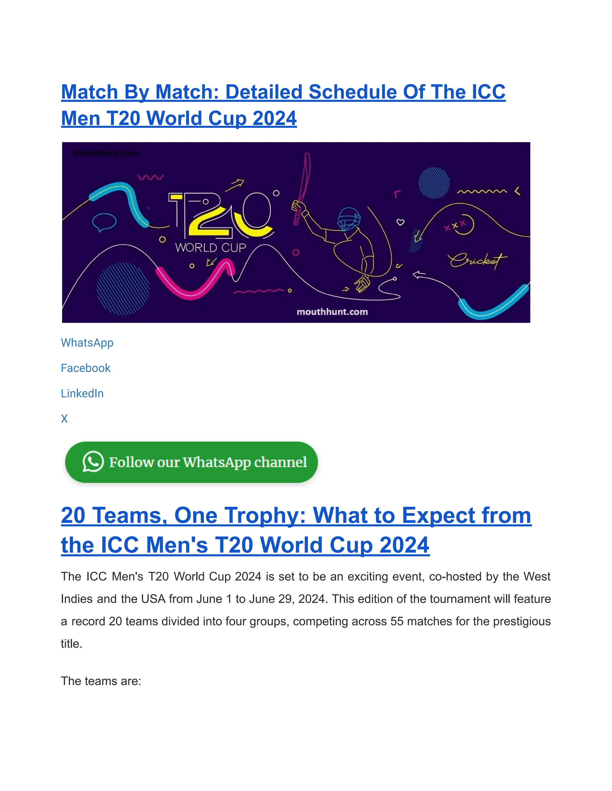Match By Match Detailed Schedule Of The ICC Men's T20 World Cup 2024.pdf