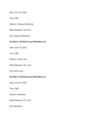 Match By Match Detailed Schedule Of The ICC Men's T20 World Cup 2024.pdf