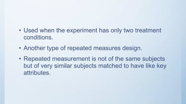 Matched pair designs | PPTX