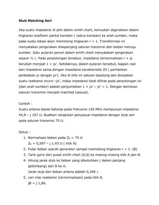 Matching impedance | PDF