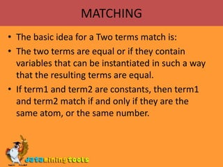 PROLOG: Matching And Proof Search In Prolog | PPT