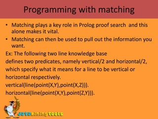 PROLOG: Matching And Proof Search In Prolog | PPT