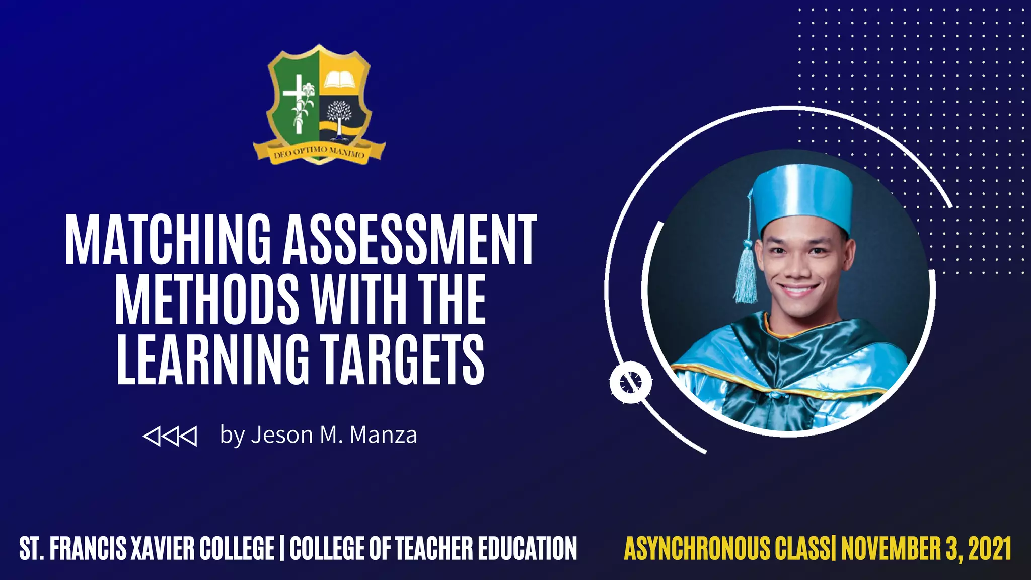 Matching assessment methods with the learning targets | PDF