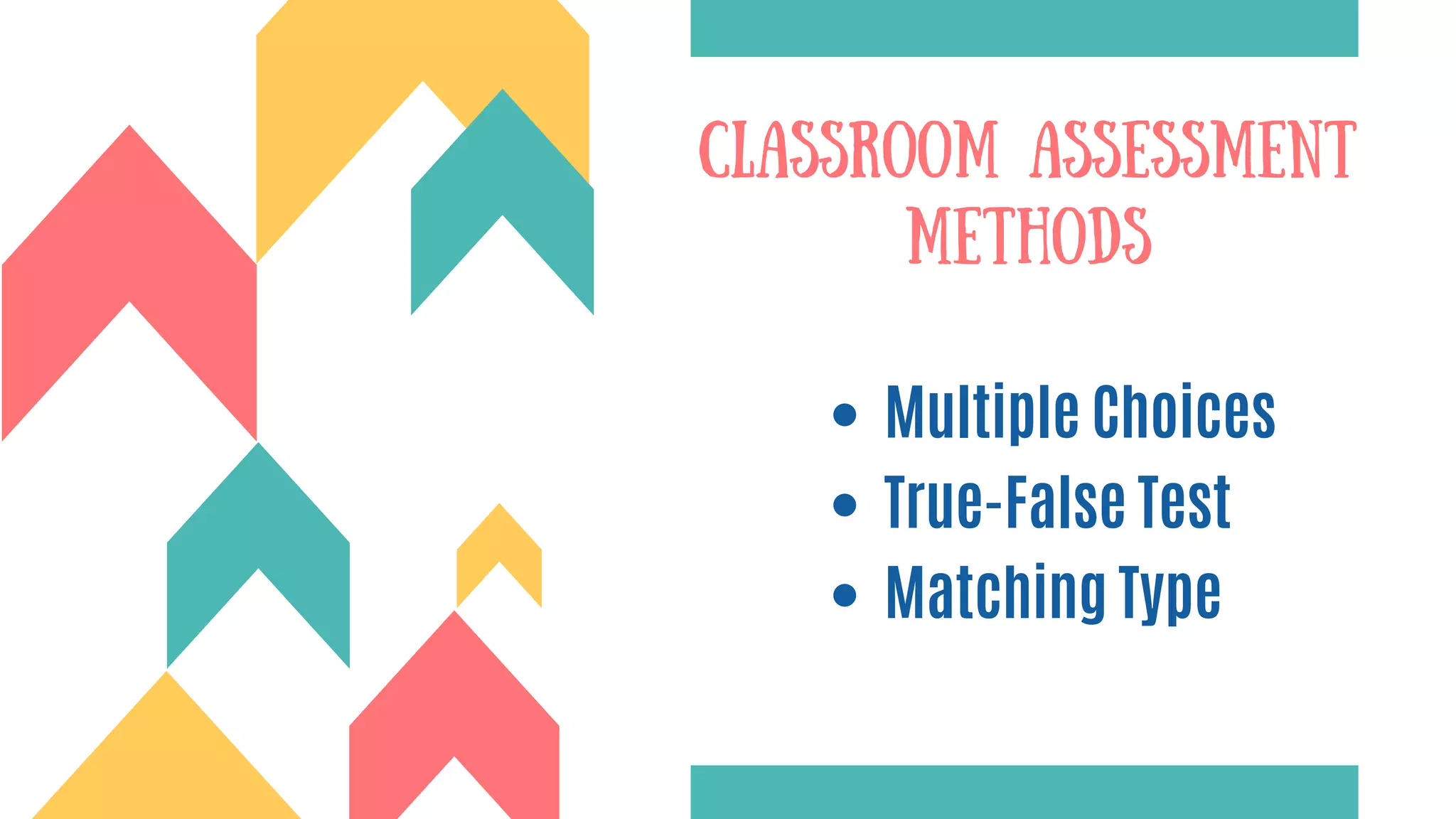 Matching assessment methods with the learning targets | PDF