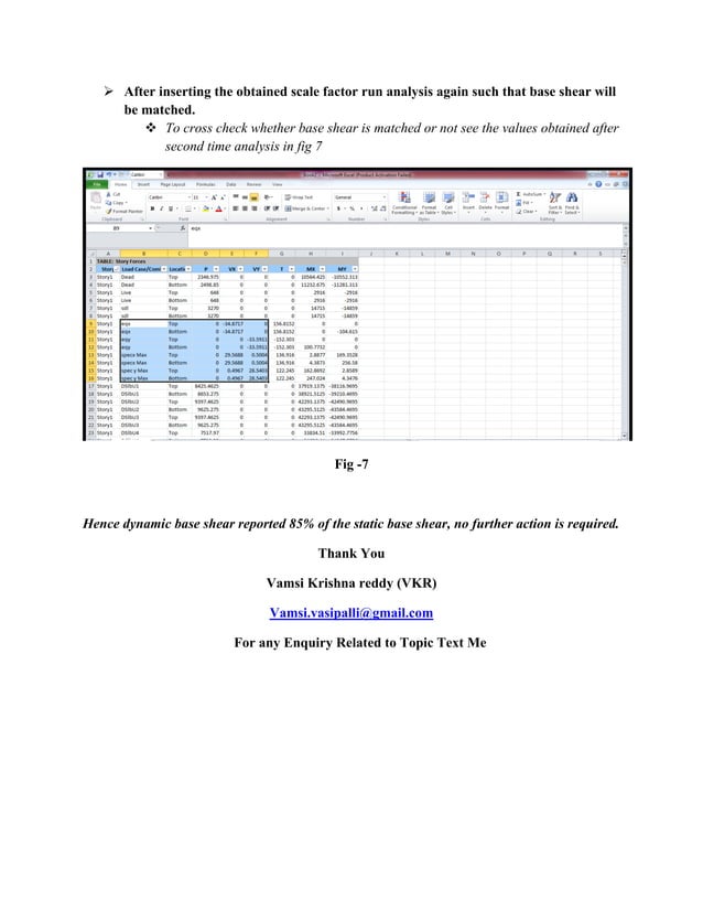 Matching base shear in Etabs 2016 | PDF | Geology | Science