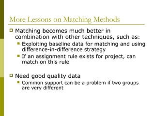 Matching methods | PPT