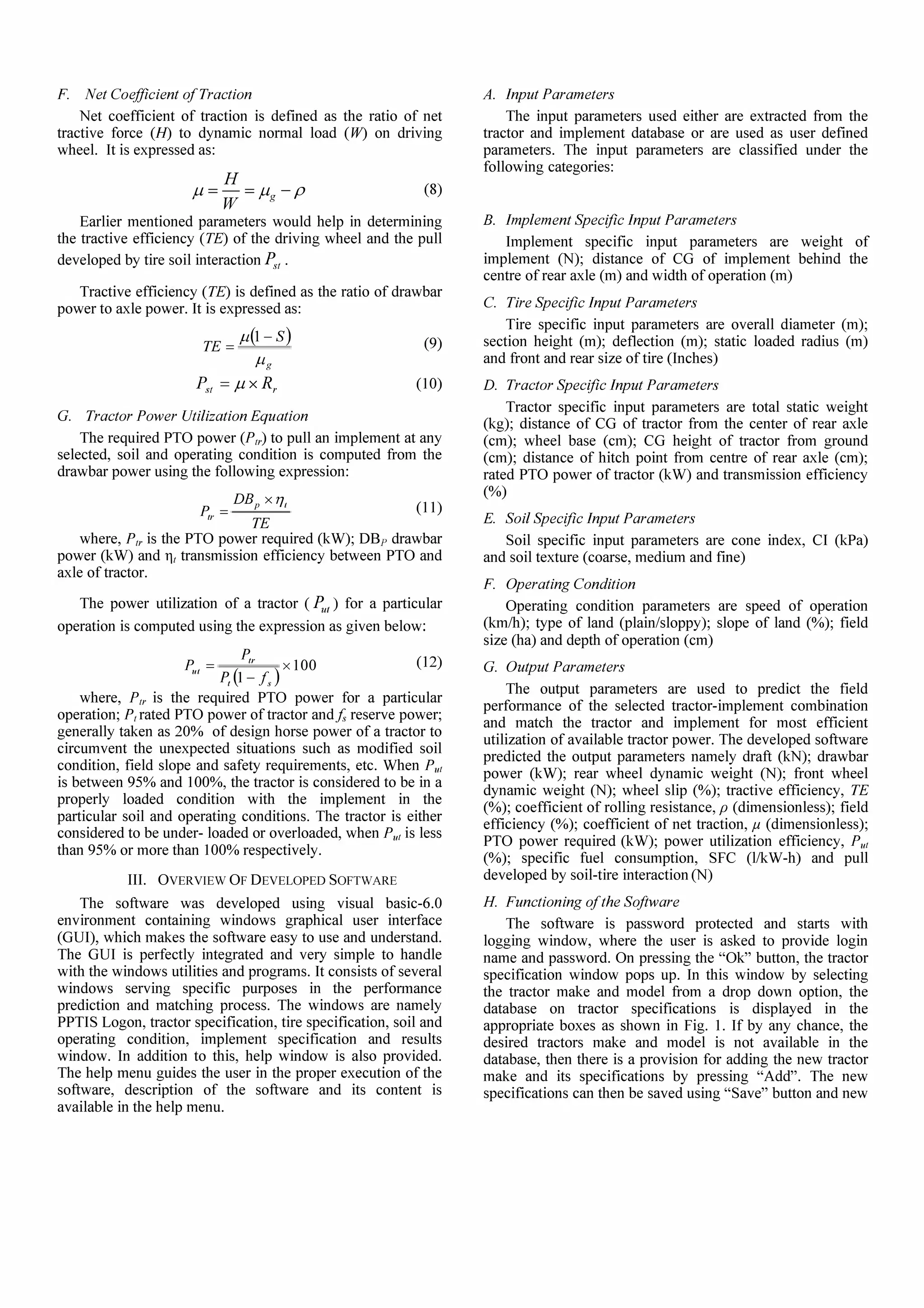 Matching of tractor implement system | PDF