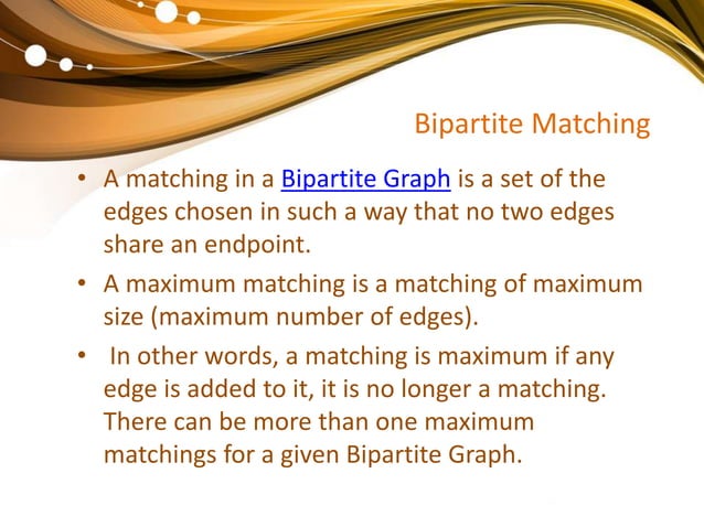 Matching problem | PPTX