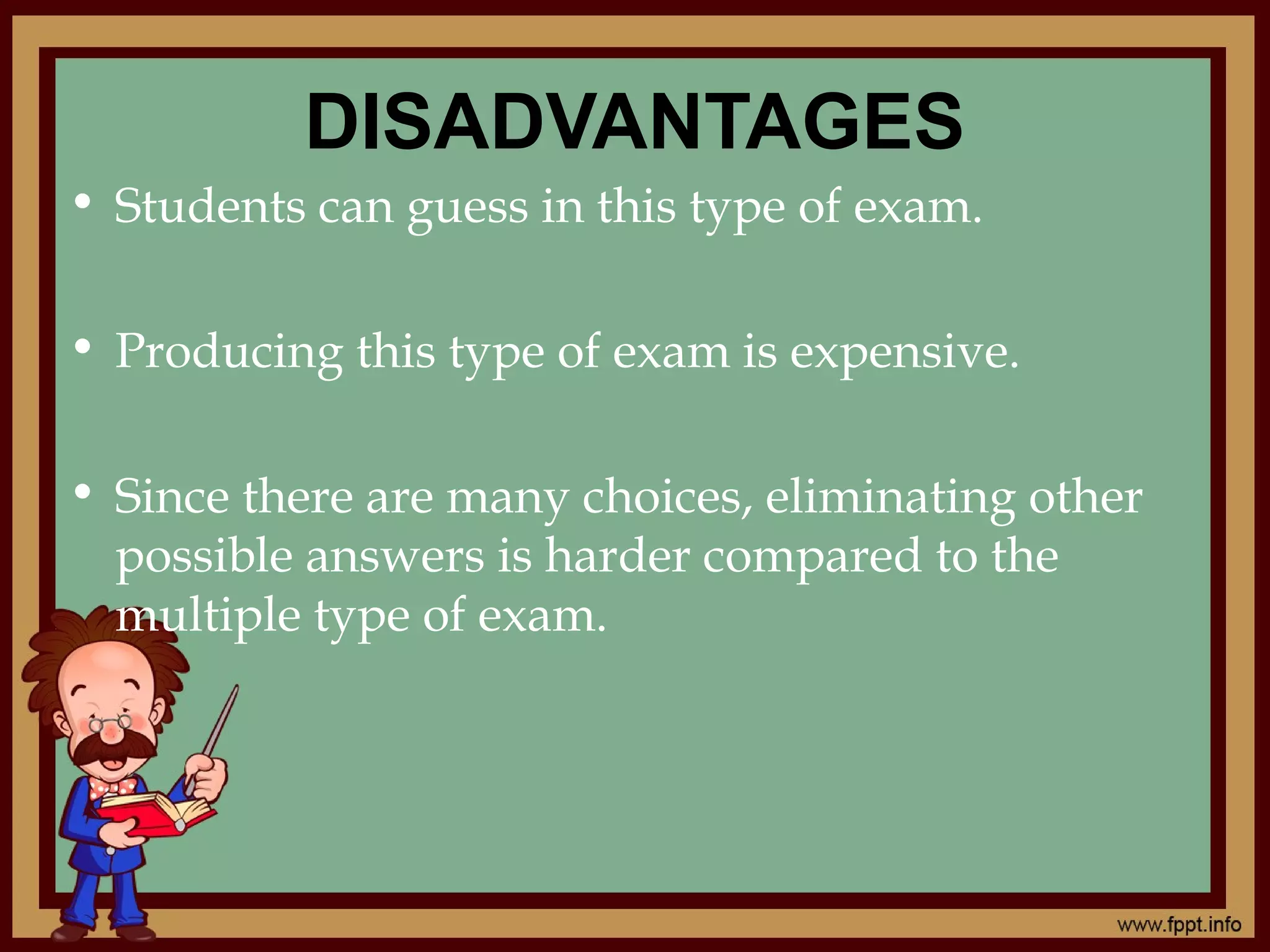 Matching type of evaluation | PPT