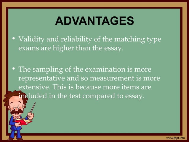 Matching type of evaluation | PPT