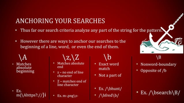 Matching with Regular Expressions | PPT