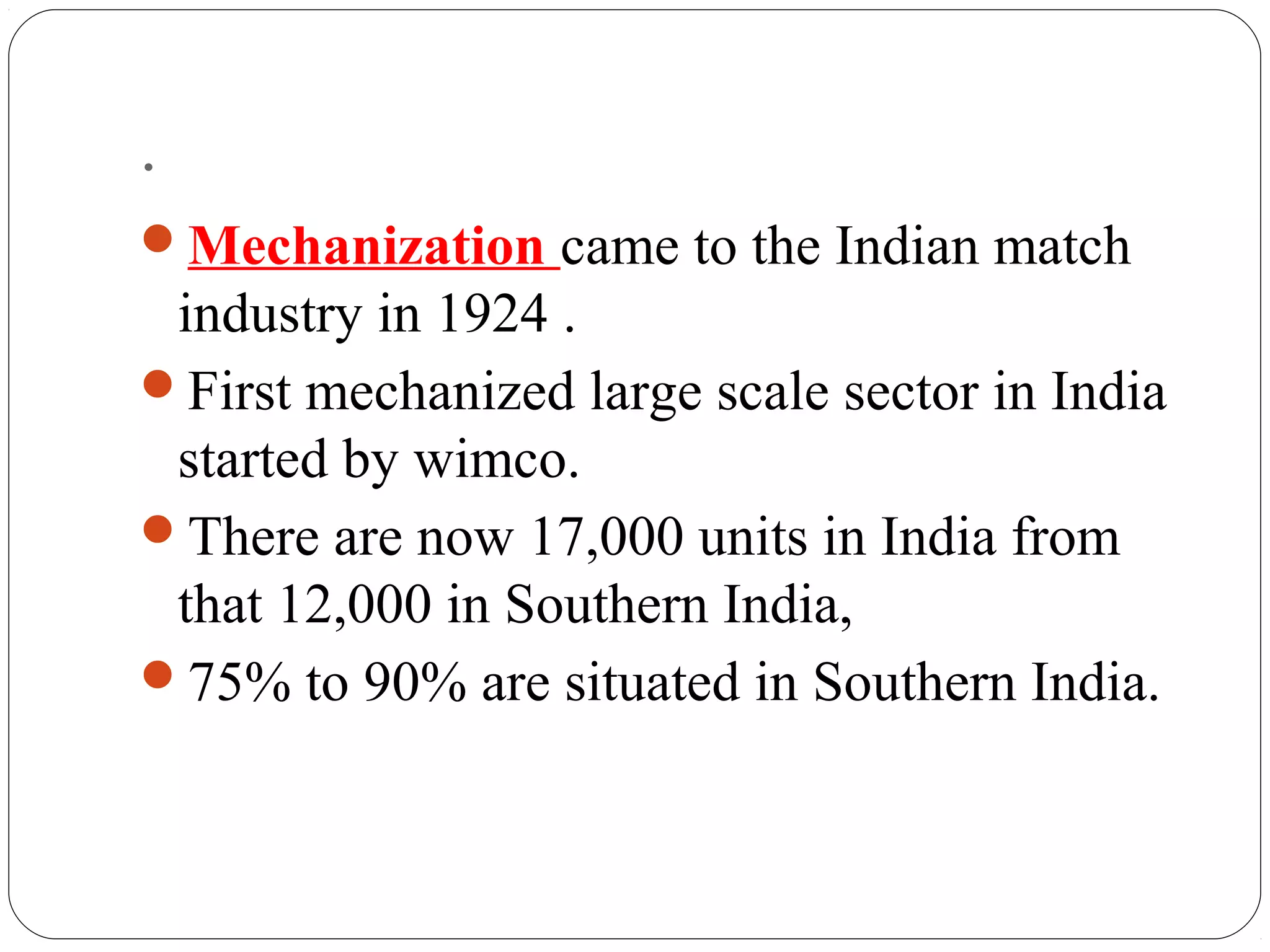 Match manufacture - alex | PPT