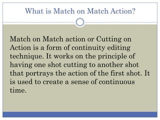 Match on match action | PPT