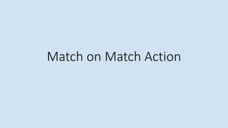 Match on match action | PPT