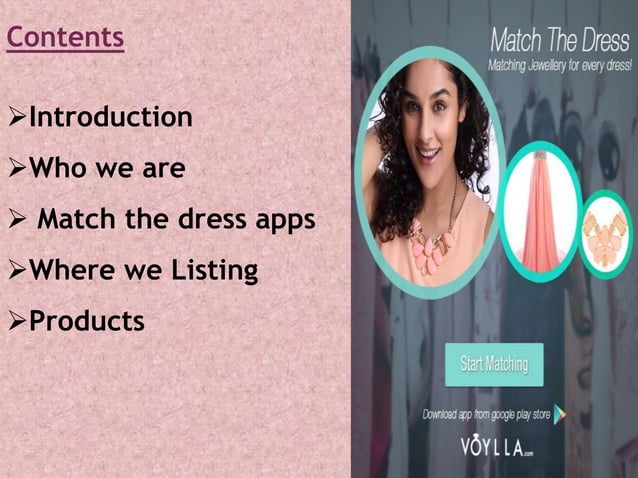 Match the dress android apps | PPTX | Business | Business and Finance