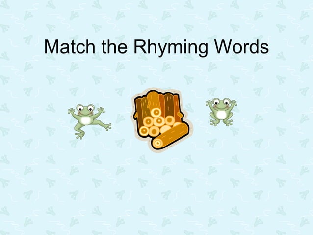 Match The Rhyming Words | PPTX
