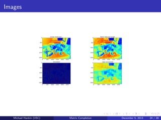 Matrix Completion Presentation | PDF