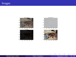 Matrix Completion Presentation | PDF