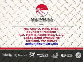 2021 Scholars Program: Ms. Amy Maki, M.Ed. | PPTX