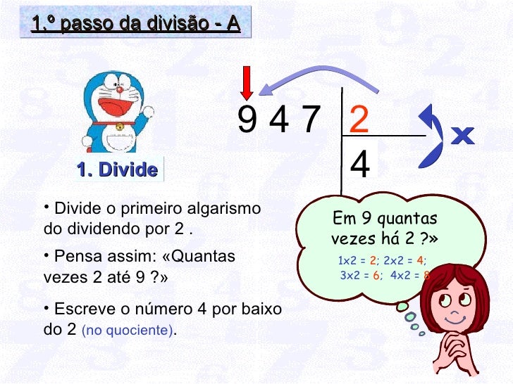 Matemática - Divisao 947 por 2