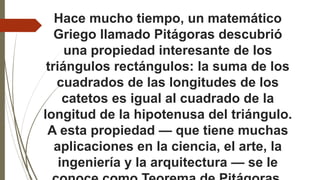 matematica, teorema de pitagoras | PPTX