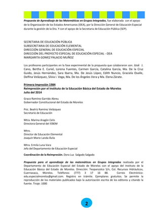 Propuesta para el aprendizaje de las matemáticas | PDF