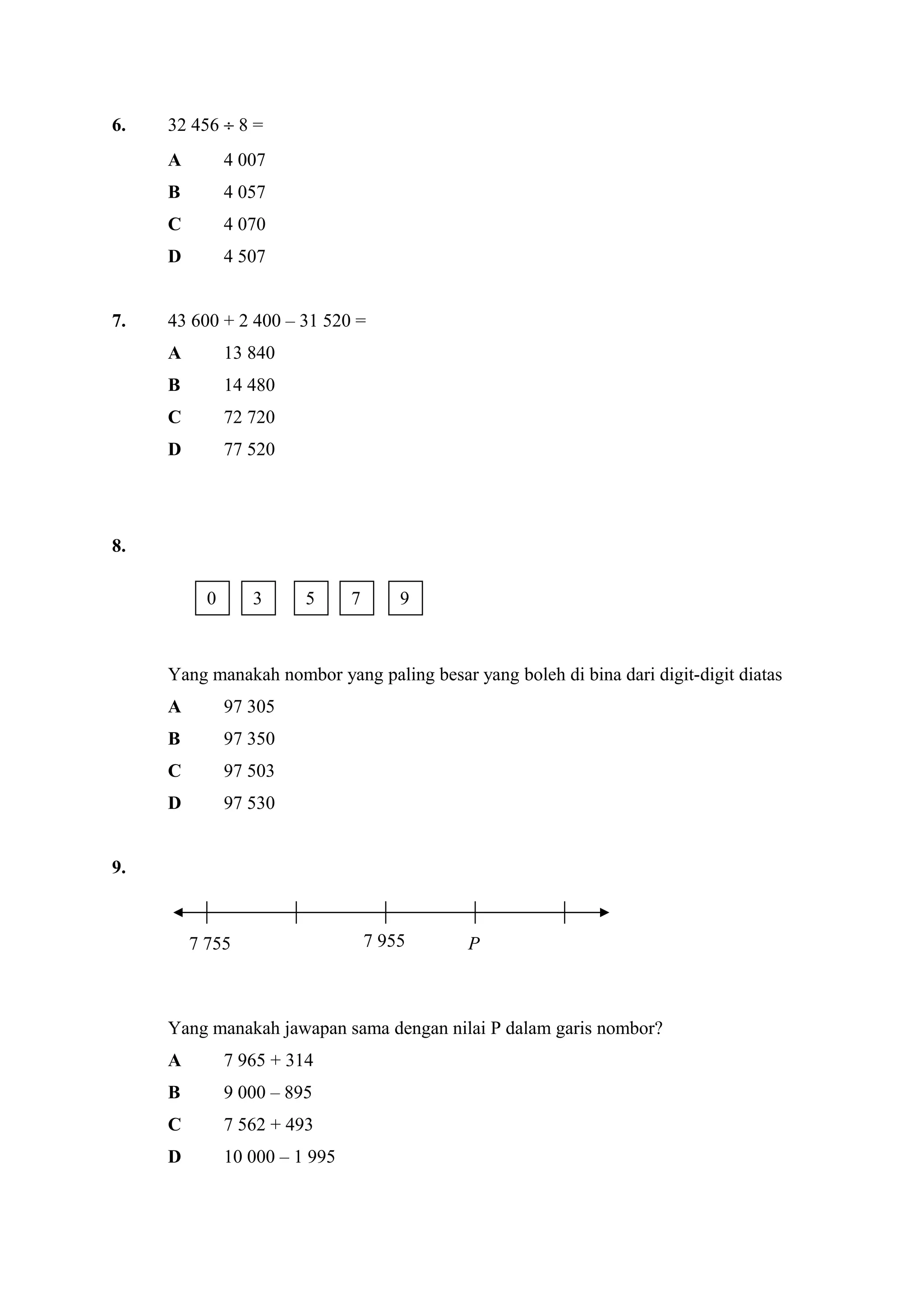 matematik tahun 4 | PDF