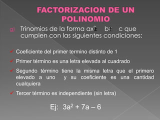 Matemáticas Segundo Parcial Factorización | PPSX