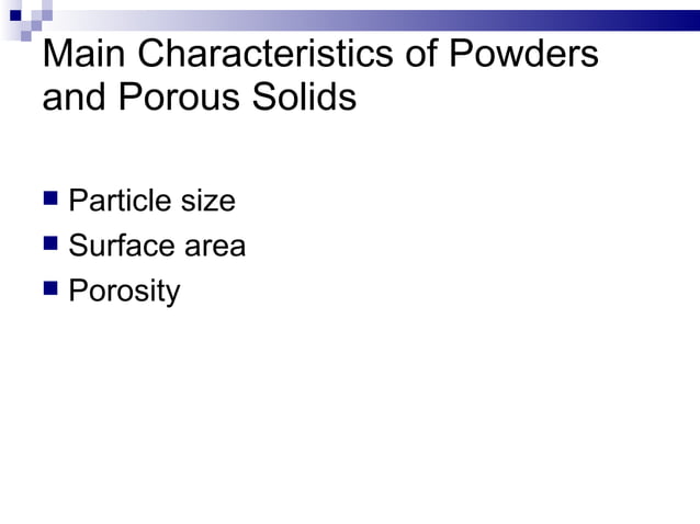 Mate 280 characterization of powders and porous materials | PPT