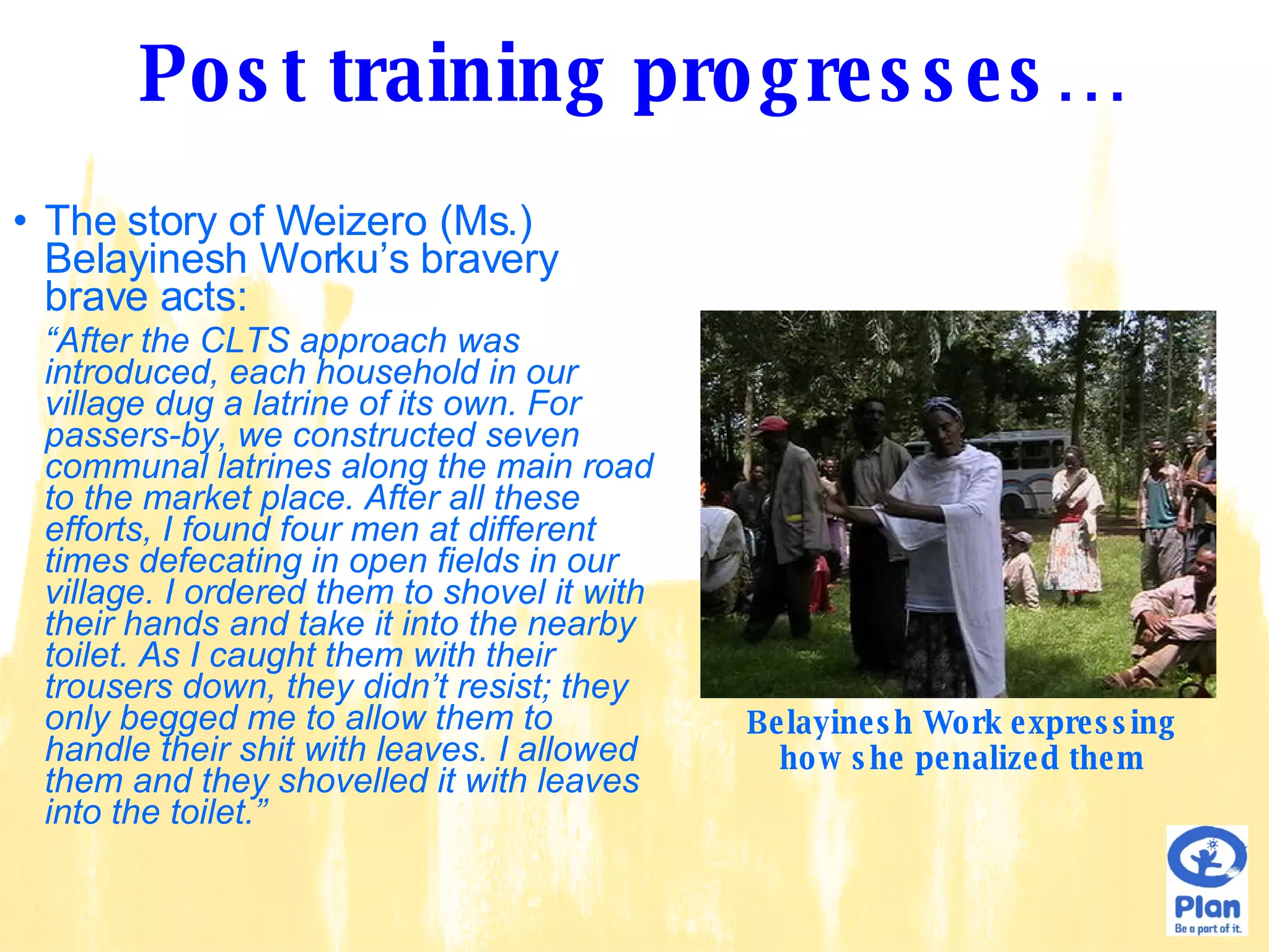 CLTS as a working approach: Experiences of Plan Ethiopia | PPT
