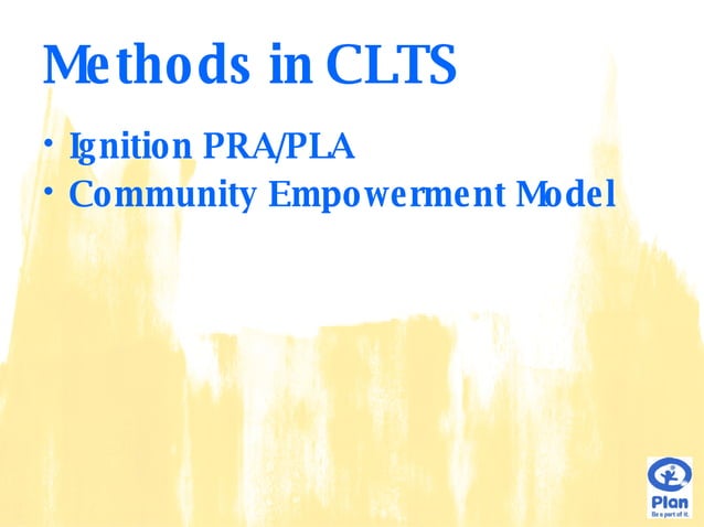 CLTS as a working approach: Experiences of Plan Ethiopia | PPT