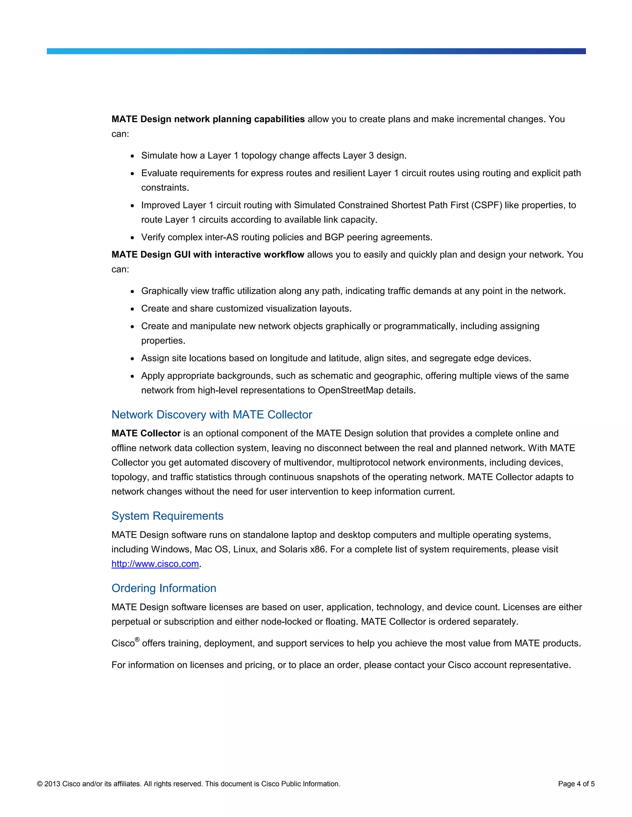 MATE Design (Data Sheet) | PDF | Computer Networking | Computing
