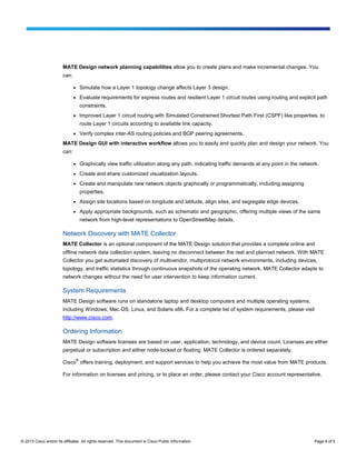MATE Design (Data Sheet) | PDF