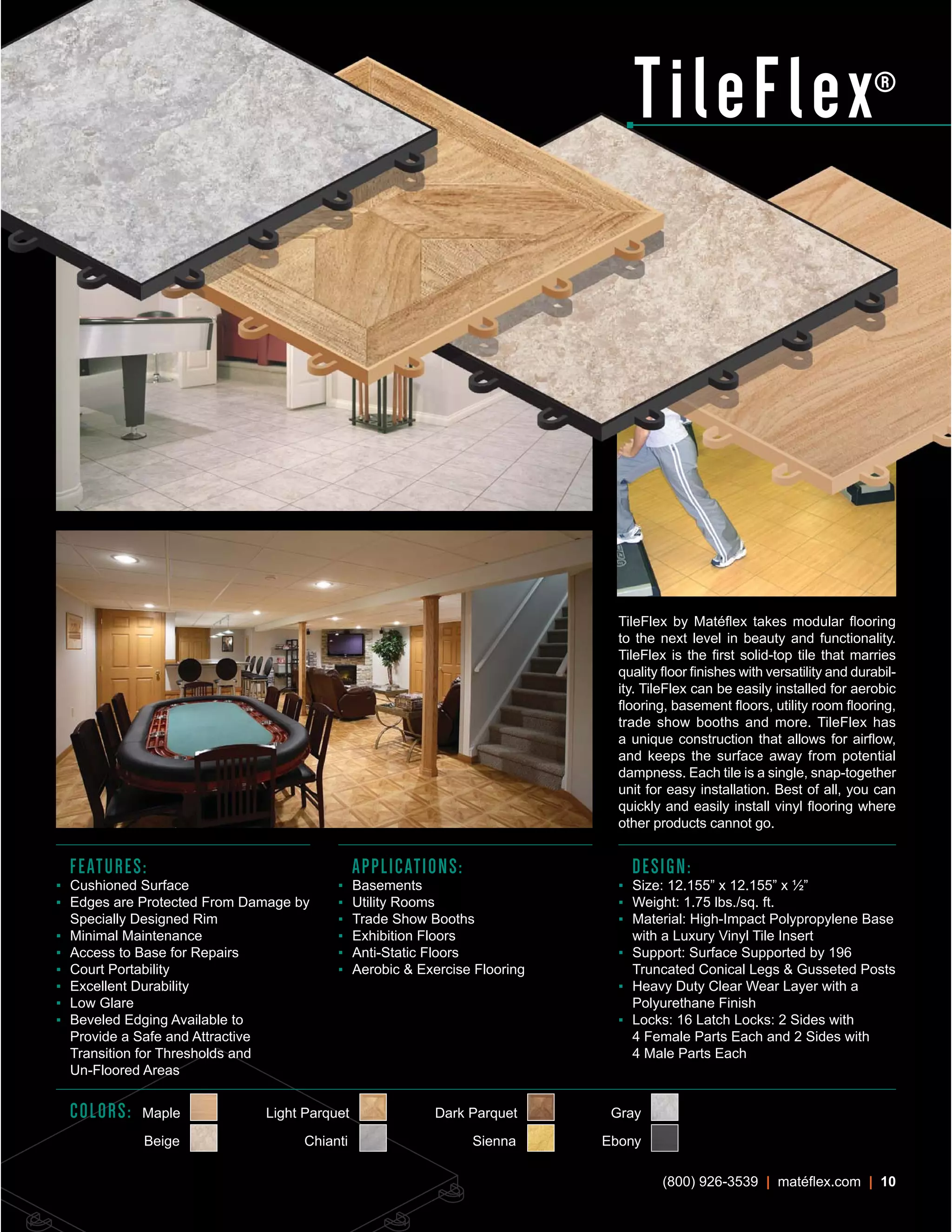2015 - Mateflex (the Original Modular Flooring) Brochure | PDF