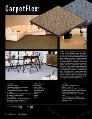 2015 - Mateflex (the Original Modular Flooring) Brochure | PDF