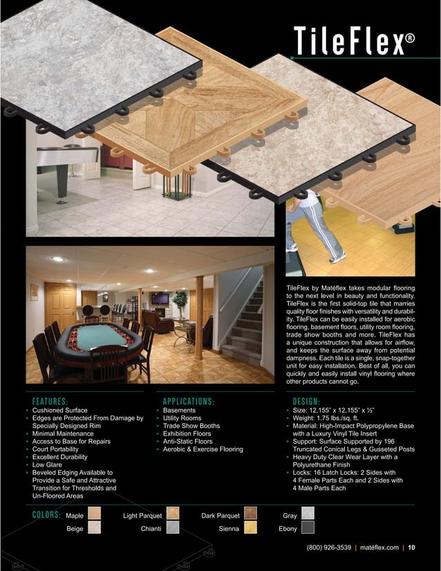 2015 - Mateflex (the Original Modular Flooring) Brochure | PDF