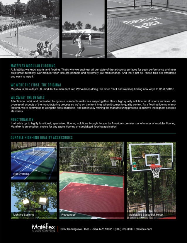 2015 - Mateflex (the Original Modular Flooring) Brochure | PDF