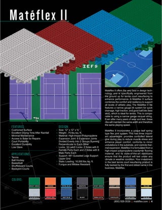 2015 - Mateflex (the Original Modular Flooring) Brochure | PDF