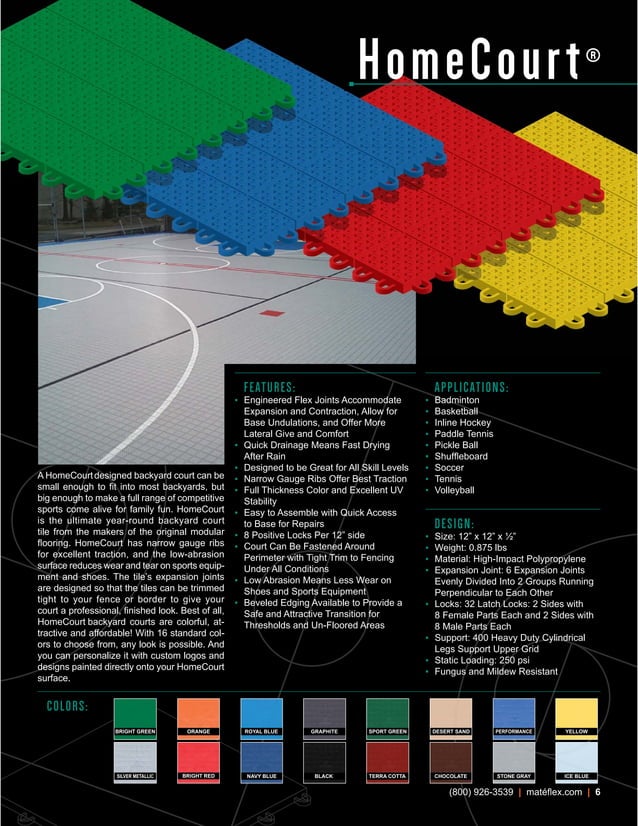 2015 - Mateflex (the Original Modular Flooring) Brochure | PDF