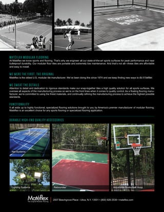 Mateflex Solutions Catalog | PDF