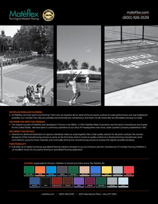 Mateflex Solutions Catalog | PDF