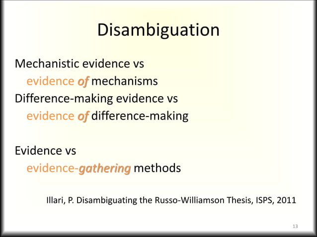 Mechanisms and the evidence hierarchy | PPT